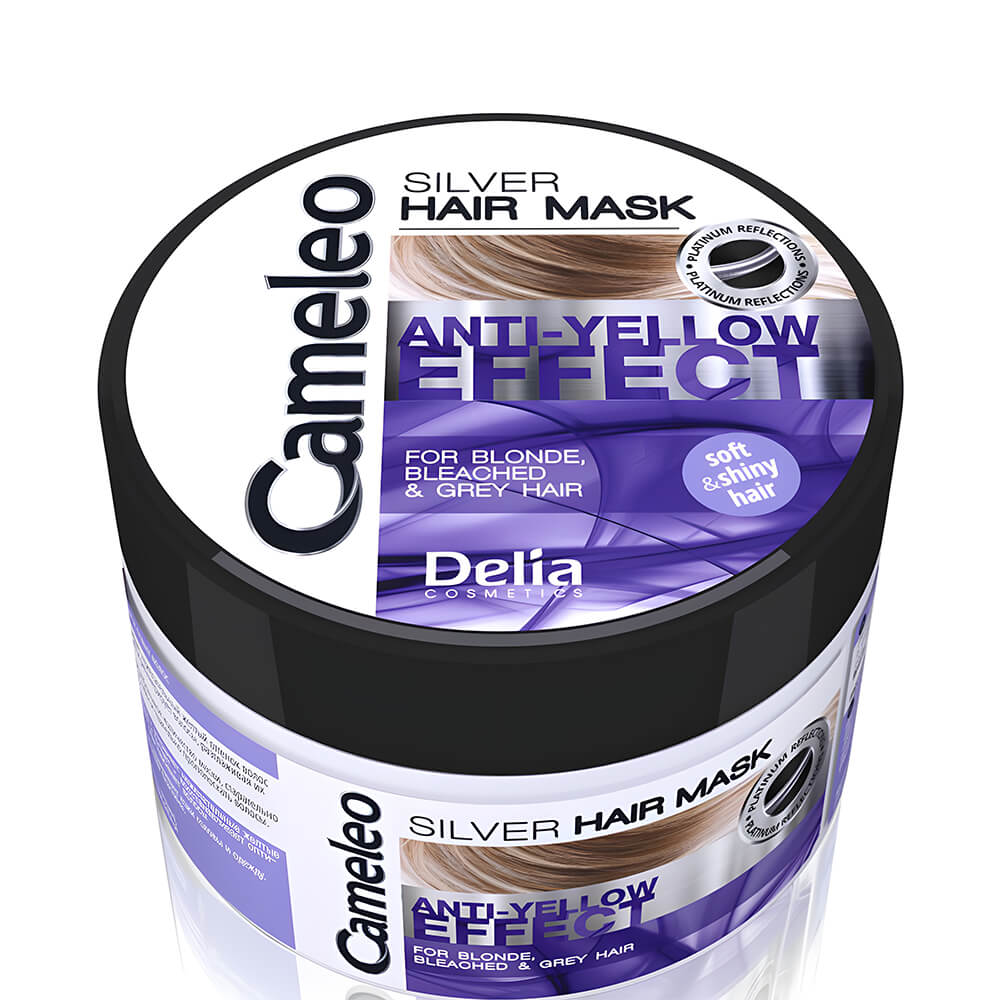 Cameleo Silver Anti-Yellow Effect Hair Mask for Blonde, Bleached and ...