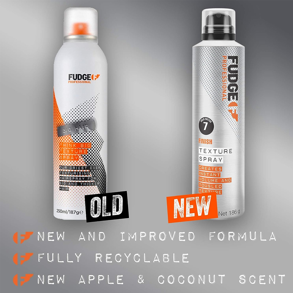 Fudge Texture Spray Creates Instant Volume and Tousled Texture 250ml ...