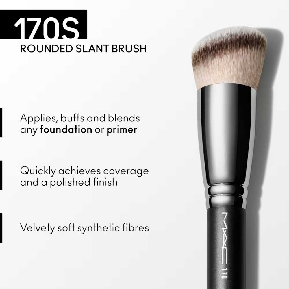 MAC 170 Synthetic Rounded Slant Brush | GLAMBEAUTY