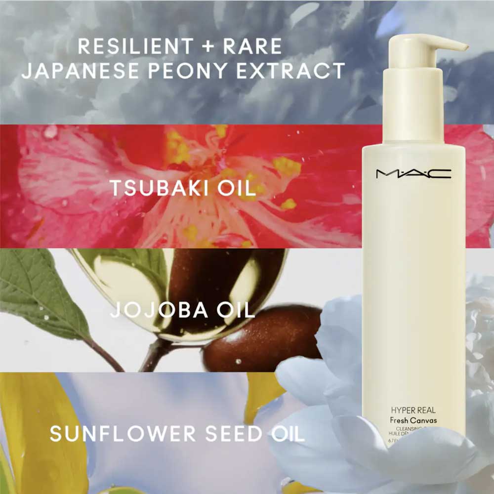 MAC Hyper Real Fresh Canvas Cleansing Oil 200ml | GLAMBEAUTY