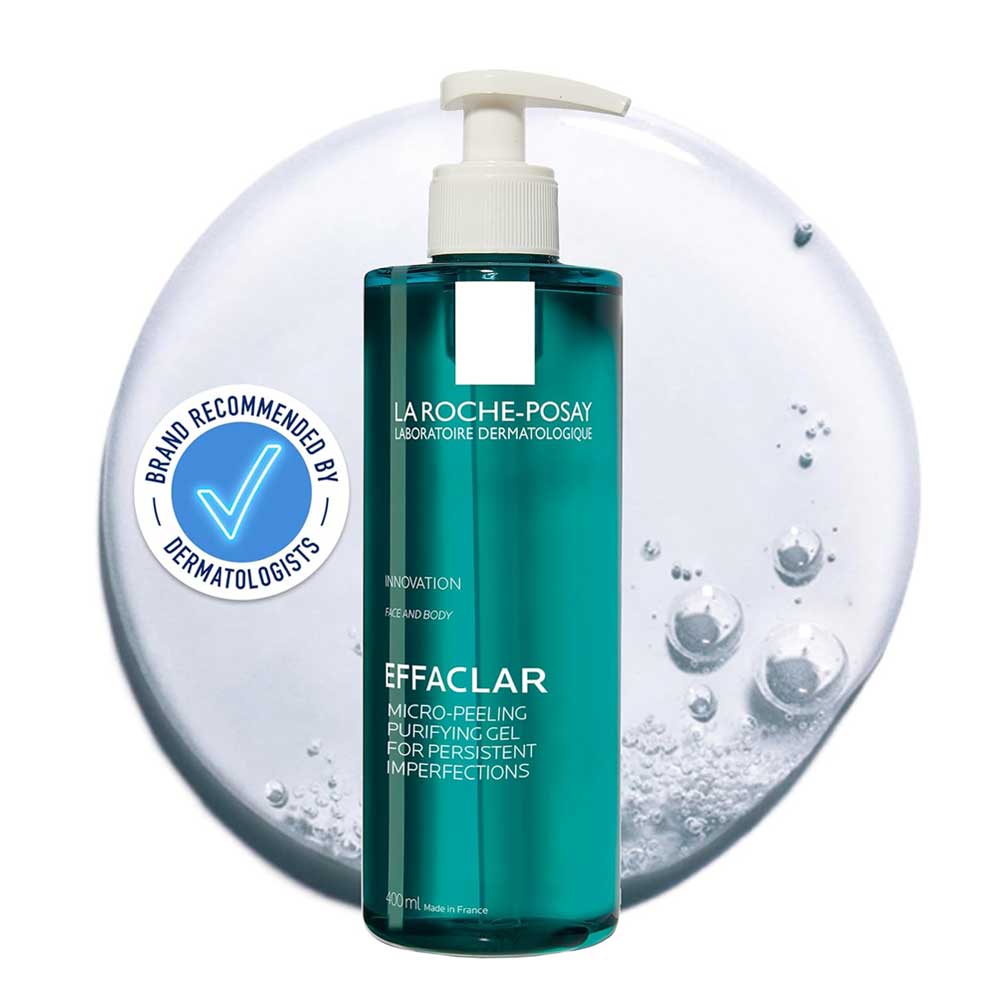 La Roche-Posay Effaclar Micro-Peeling Purifying Gel Wash 400ml | GLAMBEAUTY