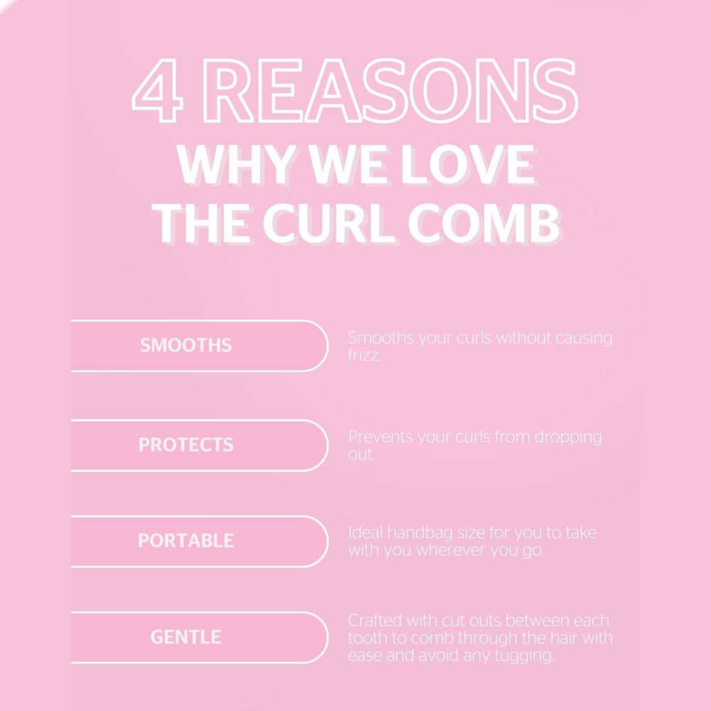 Brushworks Smoothing Curl Comb | GLAMBEAUTY