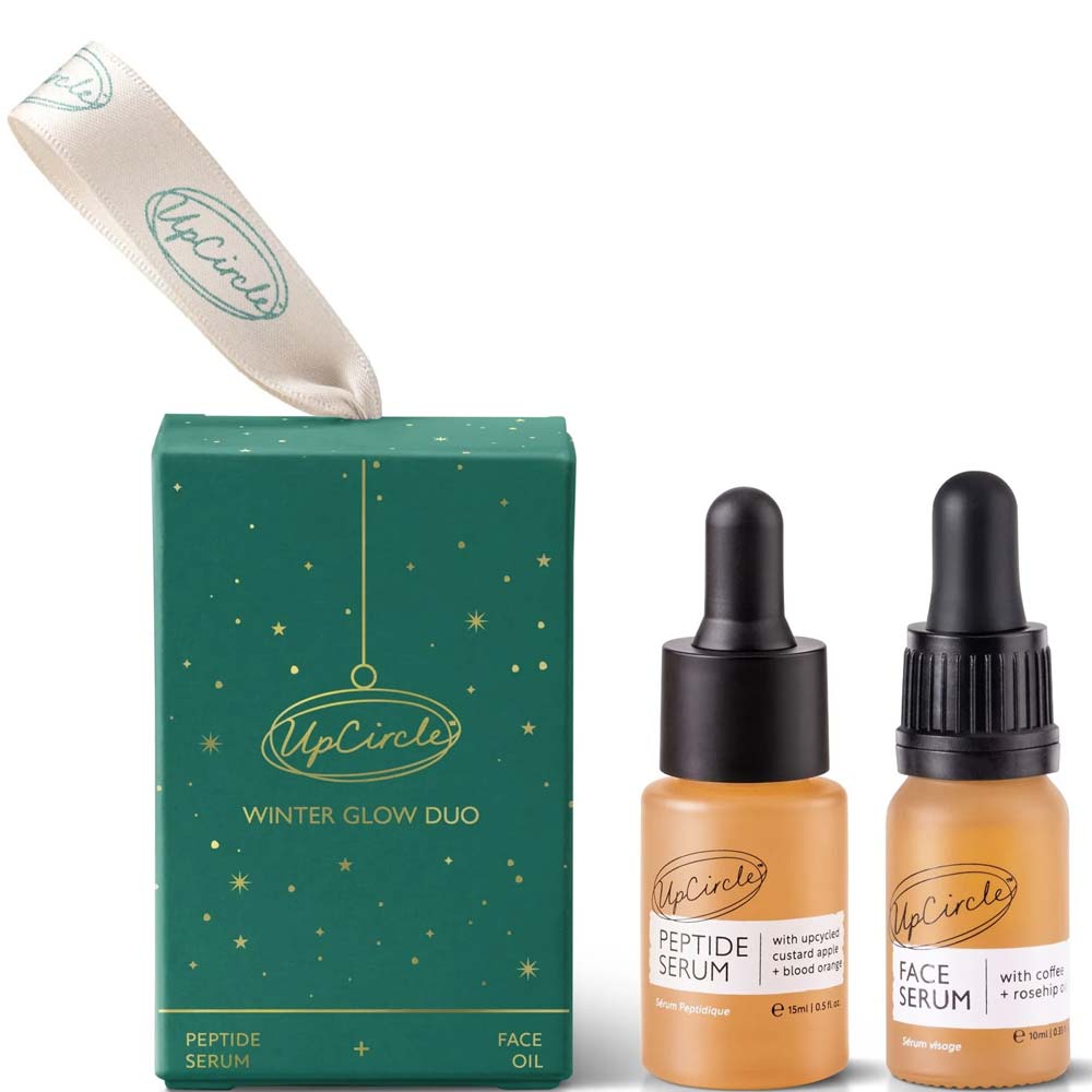 UpCircle Beauty Winter Glow Christmas Bauble Gift Set Peptide Serum ...